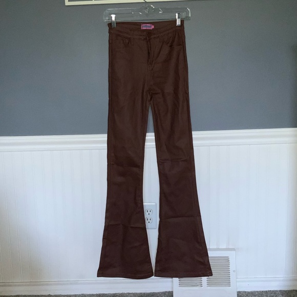 Edikted | Jeans | Flare Pleather Jeans | Poshmark